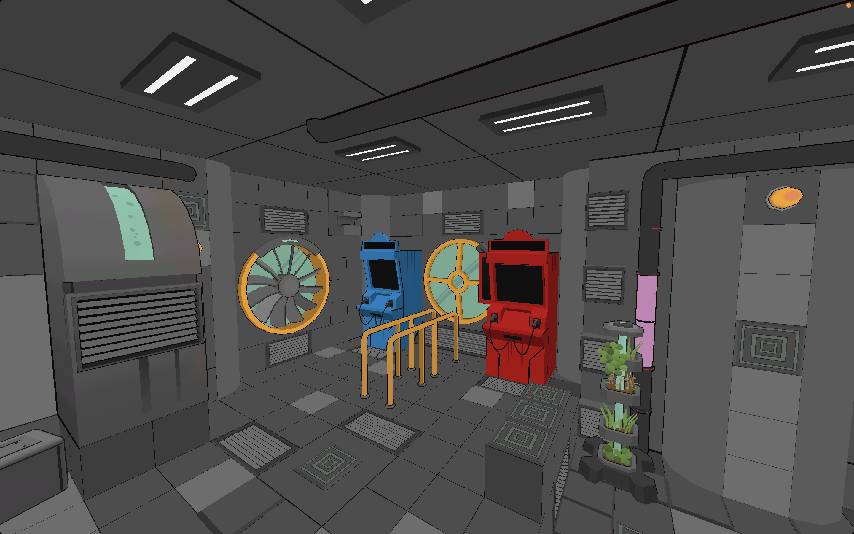 Meta Quest 3 Custom Home: [Hubs] Cyberpunk Office | Oculus Q