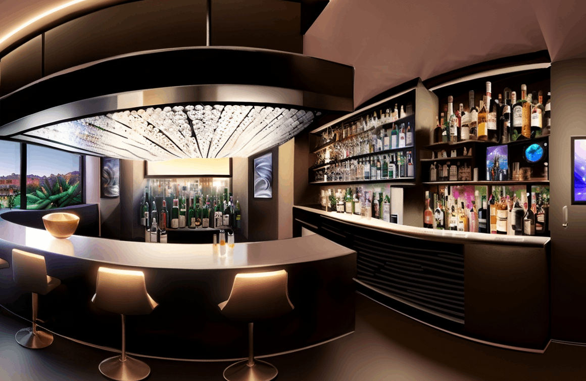 Meta Quest 3 Custom Home: Bar with City View | Oculus Quest