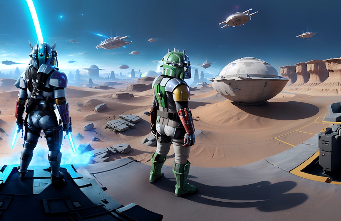 Meta Quest 3 Custom Home: Star Wars The Mandalorians Skybox