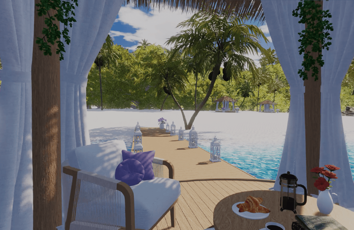 Meta Quest 3 Custom Home: Tropical Beach Day | Oculus Quest